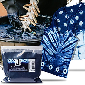 Jacquard Indigo Dye - 8 Oz Pre Reduced Indigo - Create Your Own Shibori Bag, Indigo Macrame, Indigo Dye Pillow, and More - Blue Dye Fabric