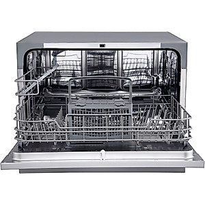 EdgeStar DWP63 21-5/8 Inch Wide 6 Place Setting Countertop Dishwasher - Black