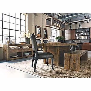 Signature Design by Ashley Sommerford Rustic Wood Dining Room Long Bench, Brown