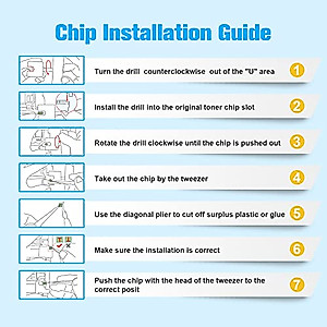 Q-image【No Chip 414A Toner Cartridge Replacement for HP 414A 414X W2020X HP Color Pro MFP M479fdw M479fdn M454dw M454dn M454 M479 Printer Toner High Yield (B/C/Y/M)