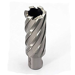 Annular Cutter JESTUOUS 3/4 Inch Weldon Shank 1 Cutting Diameter 2 Cutting Depth with Two-Flat HSS Kit for Magnetic Drill Press,1 Piece