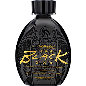 Ed Hardy BLACK XXX Instant Dark Color Tanning Lotion, 13.5 oz