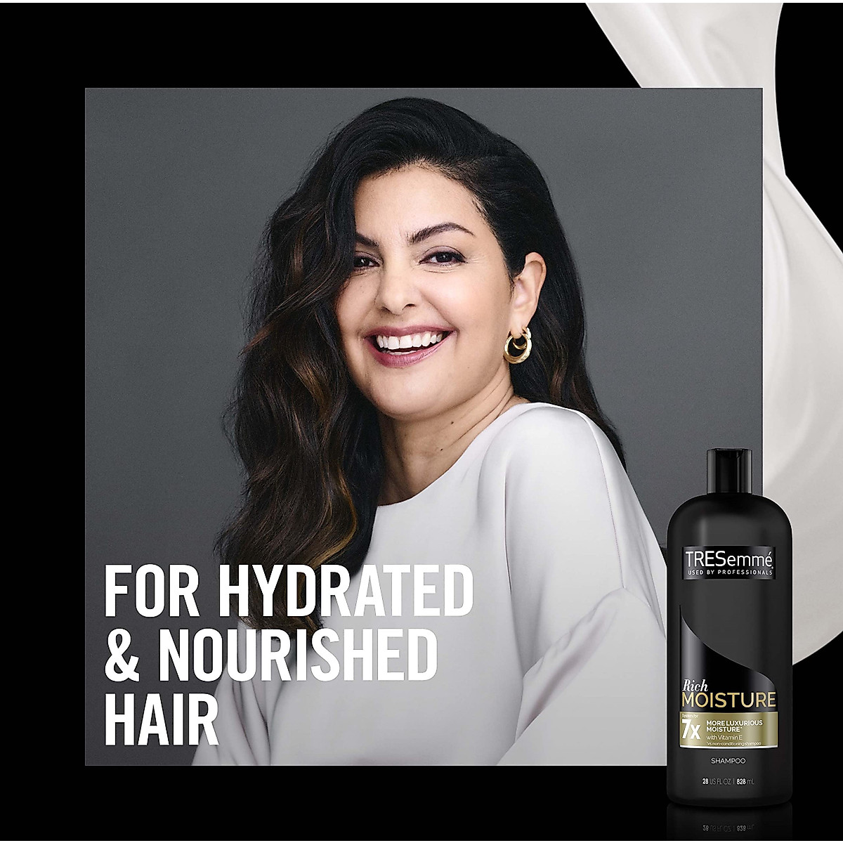 TRESemmé Shampoo and Conditioner Rich Moisture Set Deep Conditioner with Vitamin E for Dry, Damaged Hair, Hair Care with Vitamins and Biotin Shampoo, 56 Fl Oz (Set), Pack of 3, 8.0 Count