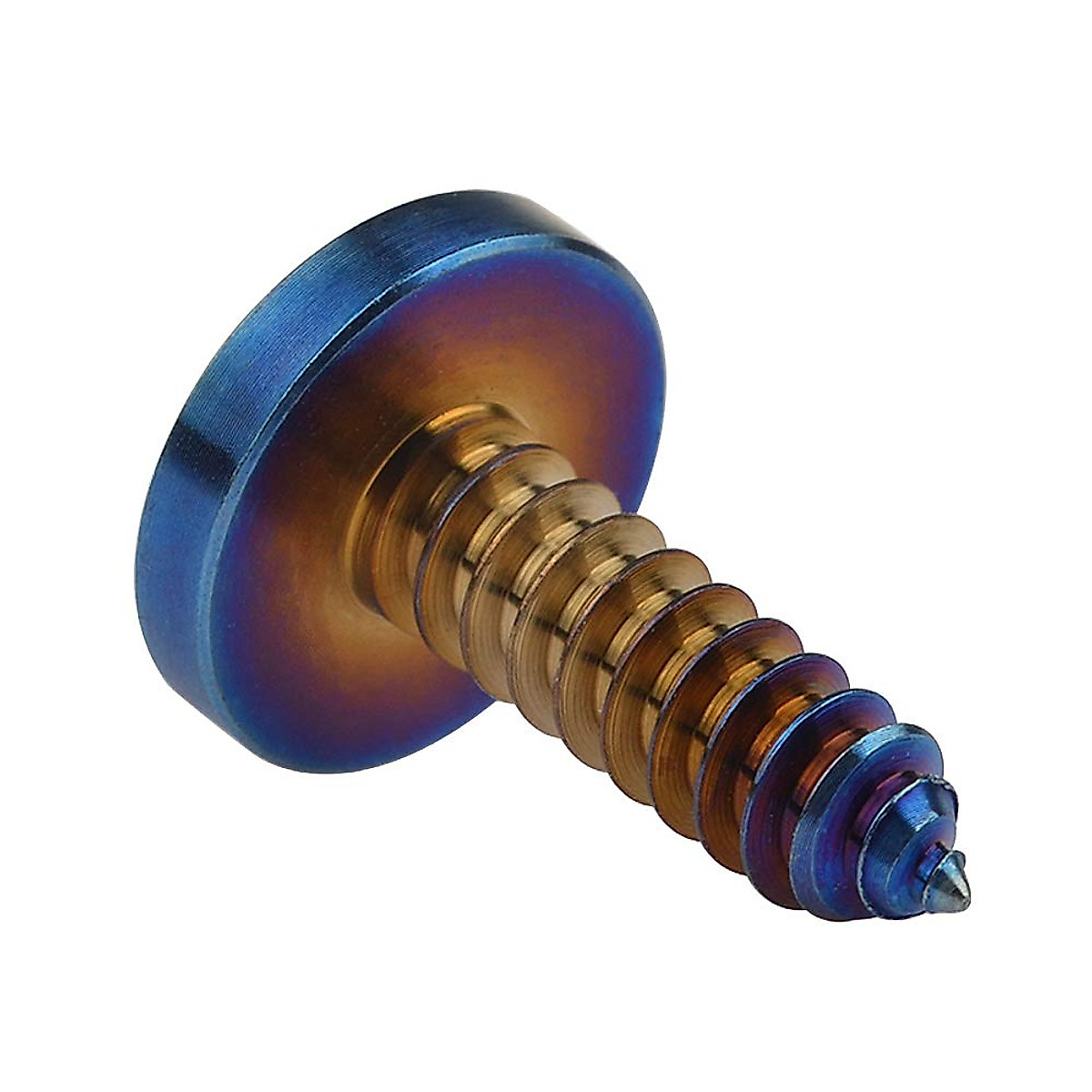 Wanyifa Titanium M4 M5 15 17 20mm Self Tapping Screw Torx Head Motorcycle Bolt Pack of 4 (M4x15mm, Burnt Blue)