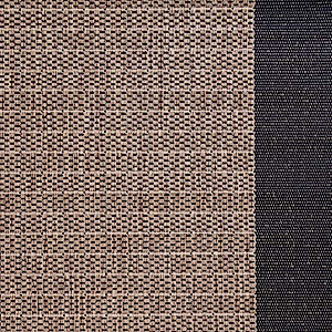 Couristan Recife Checkered Field Indoor/Outdoor Area Rug, 3'9" x 5'5", Cocoa-Black