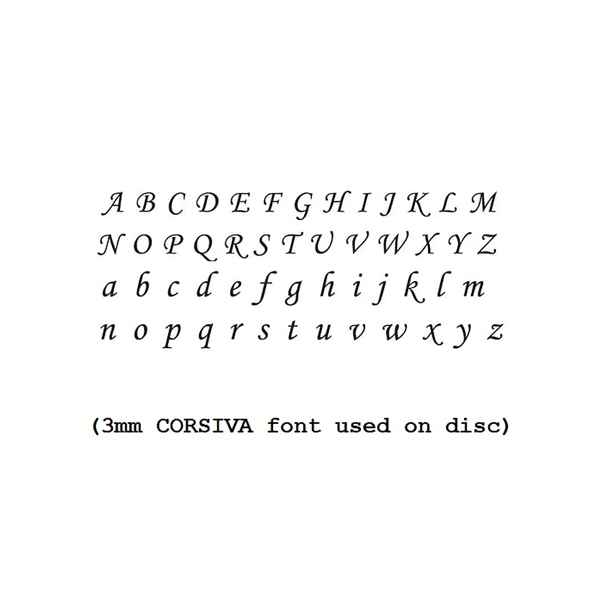 Single Small Hand Stamped Initial Charm - Sterling Silver 3/8" Disc with Letter