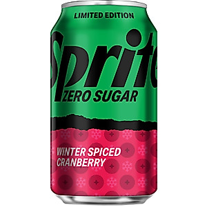 Sprite Cranberry Zero Sugar, 12 fl oz, 18 cans