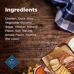 Blue Buffalo Nudges Jerky Cuts Dog Treats, Made in the USA with Natural Ingredients, Chicken & Duck, 10-oz. Bag