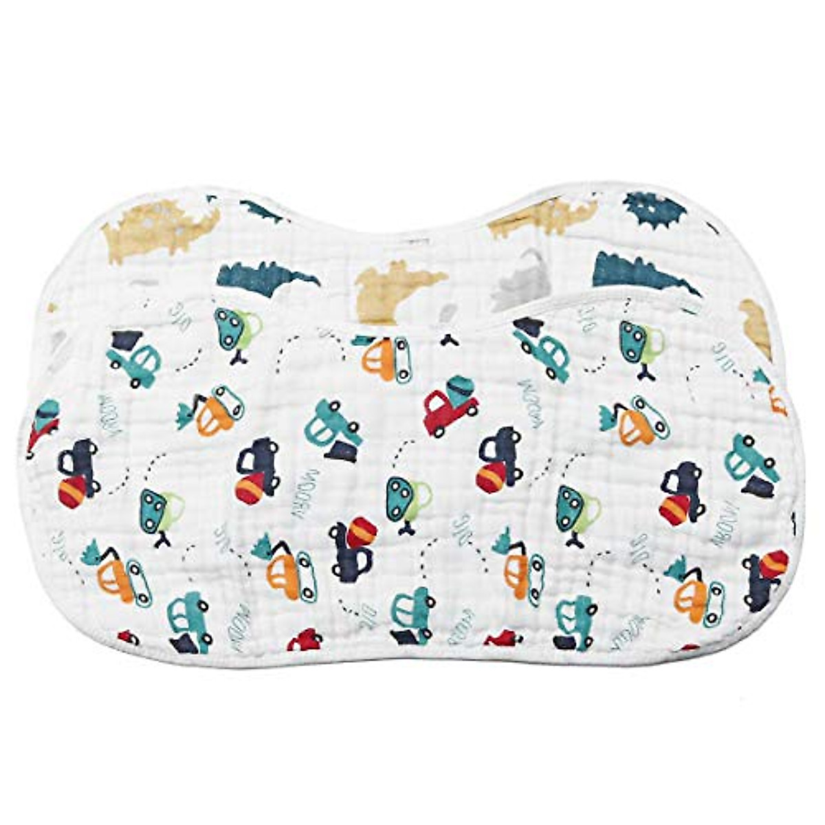 ShoppeWatch Muslin Burp Cloths Baby Burping Bibs 2-Pack Large 100% Cotton 6 Layers Absorbent Cloth Spit Up Dribble Rags BB22