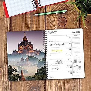 Willow Creek Press Destinations Softcover Weekly Planner 2024 Spiral-Bound Engagement Calendar (6.5" x 8.5")