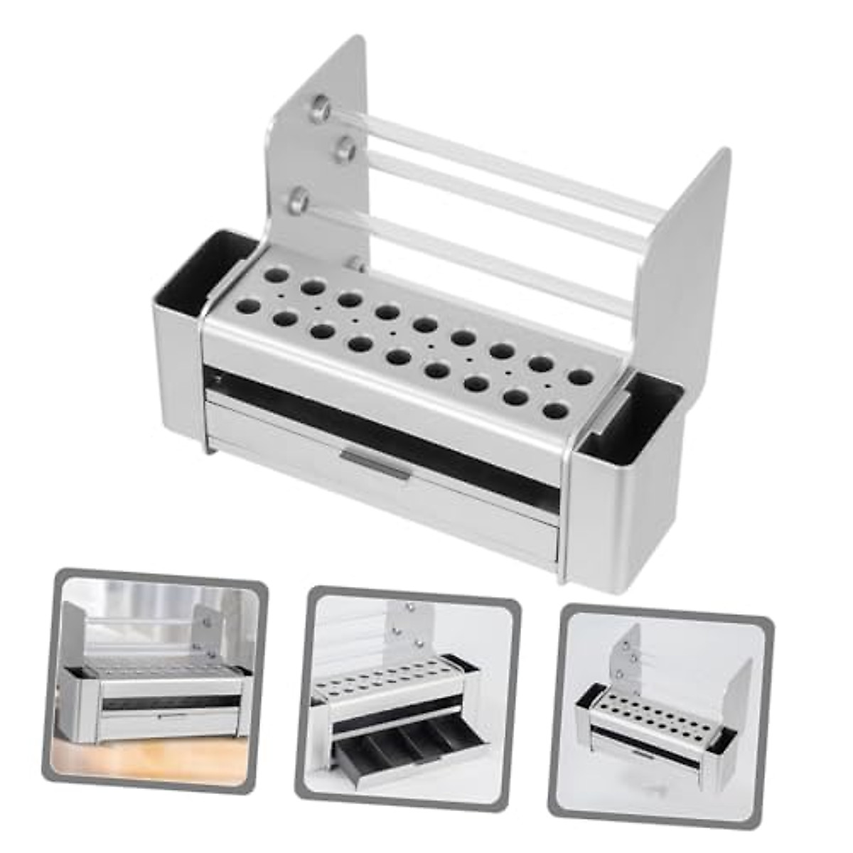 WHAMVOX Screwdriver Tool Storage Rack Silver or Pvc Portable Tool Organizer Rack Pe Tool Organizer Holder Tool Organizer Rack with Drawer