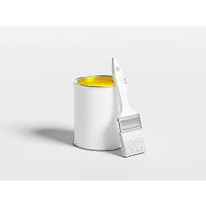 BLYSK Empty Metal Quart Paint Cans with Lids Paint Storage Containers Unlined Multipurpose for Art, Crafts DIY Free Can Open, Marker & Labels (8 White)