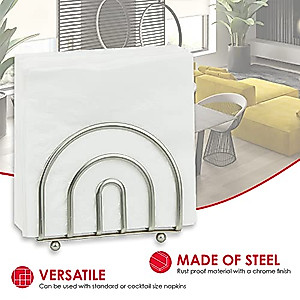 Home Basics Paper Satin Nickel Collection Napkin Holder [Misc.], 5.50" L x 2.75" W x 4.50" H