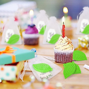 BUWUSMU 40 Sets Wedding Mini Soap Favors, Baby Shower Favors for Guests with Thank You Gift Cards, Eucalyptus Scented Soap Greenery Bridal Shower Gifts, Organza Bags for Party Housewarming Boy Girl