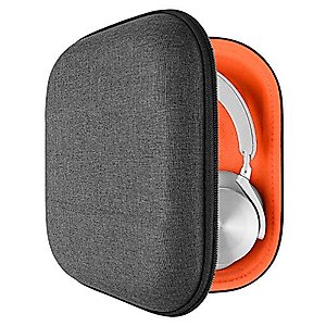 Geekria Shield Headphones Case Compatible with Bang & Olufsen Beoplay H95, H9 3rd Gen, H9i, H8, H8i, H6 Case, Replacement Hard Shell Travel Carrying Bag with Cable Storage (Dark Grey)
