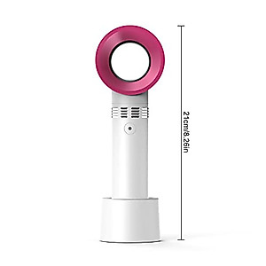 RNSUNH Mini Portable Fan Bladeless Handheld Fan for Eyelash Extension Quiet Portable Rechargeable Handheld Lash Fan with 3 Speeds Air Conditioning Blower for Essential Eyelash Extension Supplies