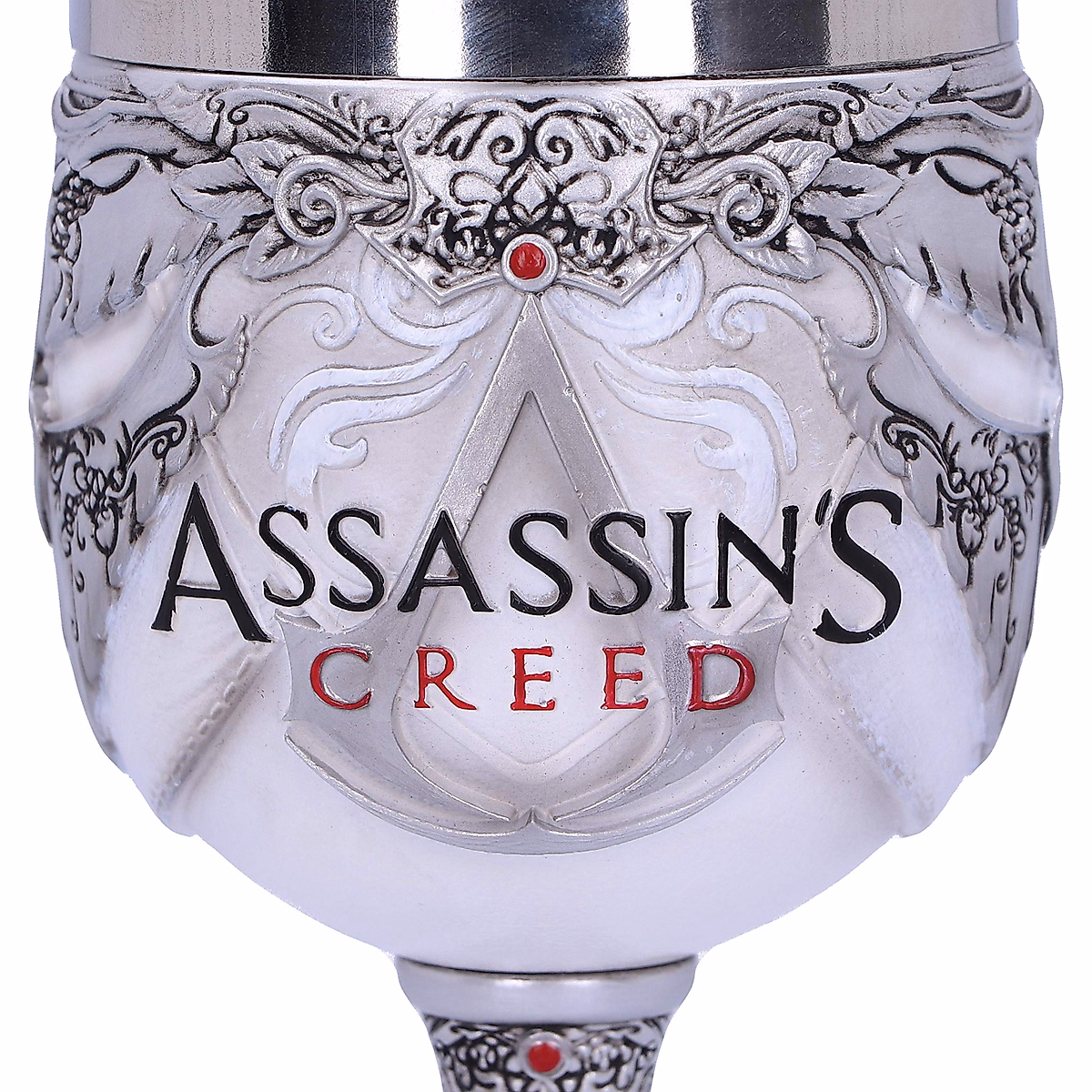 Nemesis Now Officially Licensed Assassins Creed White Game Goblet, Resin w. Stainless Steel