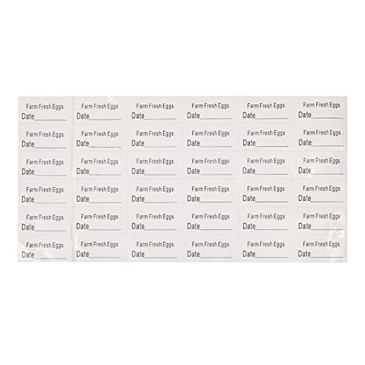 36 Pack Egg Cartons Bulk Holds 10 Chicken Eggs with Date Labels, Clear Plastic Tray