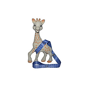 Sippy Cup Straps & Baby Toy Leash for Strollers High Chair 4pc Teethers Pacifier (Black/Blue)
