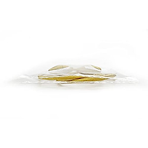 TECVINCI Magnetic Curtain Tiebacks with Upgrade Larger Magnet, 2 Pack 16 Inch Drapery Holdbacks for Indoor & Outdoor Curtain - Gold