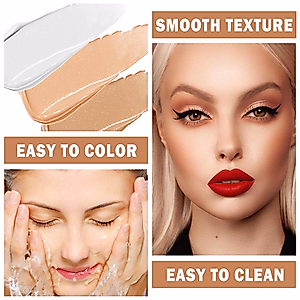 Eyeshadow Primer Base White Matte Eye Primer Evenly Colored Liquid Eyeshadow Primer,Long-lasting Moisture Eye Primer for Mature Eyes-White