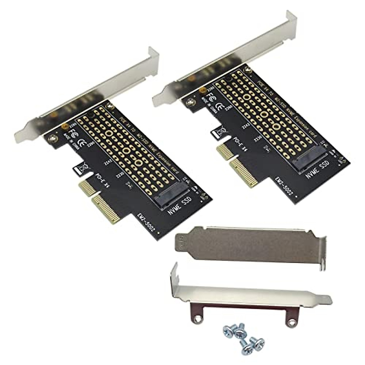 2x M.2 NVMe drive to a PCI-e 3.0 port for M key NVMe drives with PCIe support only
