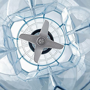 BioloMix Heavy Duty Professional Blender, Peak 2200W Commercial Grade Bar Blender With 70Oz Container For Shakes, Smoothies, Ice Crushing, Frozen Fruits, Soups, Dry Grinding (Red) with extra Jar