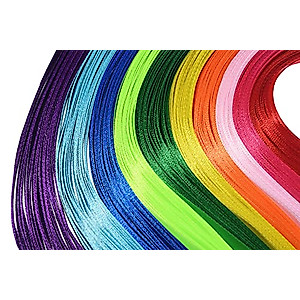 Kingsnow 100 Pieces Multi-Color Ribbon Wands Streamers Sticks with Gold Bell, Chromatic Silk Wish Wands Fairy Stick Party Rhythm Ribbon Streamers for Wedding Send Off Bridal Shower Party Photo Props Activities Holiday Celebration Favors