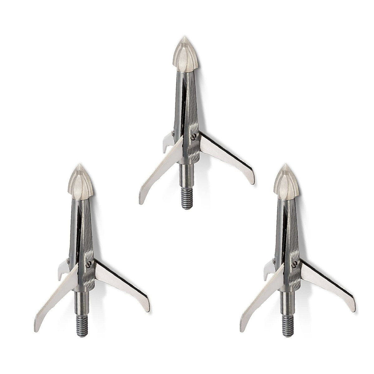 New Archery Products Spitfire Maxx 100 Grain 1.75" Cutting Diameter 3-Blade Durable Precise Front-Deploying Broadhead for Crossbow - 3 Pack