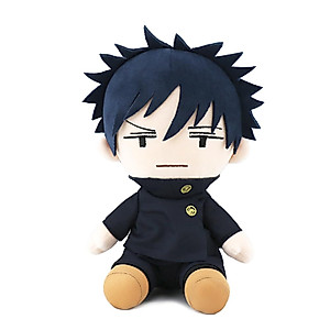 LUNK Fushiguro Megumi Plush Figure,Anime Stuffed Pillow,Large Soft Throw Pillow,Cartoon Cuddle Figurine Cushion for Hugging Sleep Together,Home Sofa Decoration.Gift for Friends 9.05"/23cm
