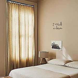 HIMIFOLO Metal Words Wall Decor Quote Sign Bedroom Wall Decor Above Bed Art Sculpture for Home Living Room Hotel Apartment Wall Decoration(It was All A Dream)