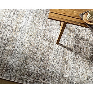 Livabliss x Our PNW Home Rainier Updated Traditional Washable Area Rug, 7'10" x 10'2", Taupe