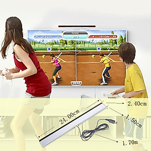 Wii Sensor Bar Original Wii Sensor,IR Signal Ray Sensor Bar Wired Receiver with a Stand,for Nintendo WII/WIIU