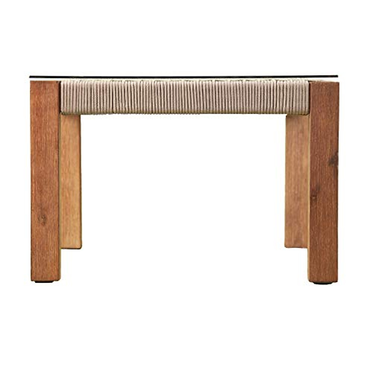SEI Furniture Brendina Outdoor Glass-Top Cocktail Table, Natural