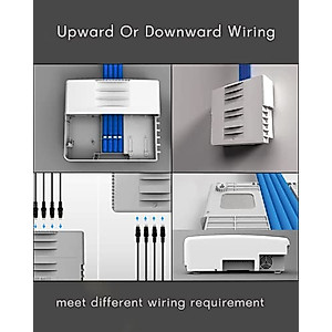 Cqenpr Indoor/Outdoor Waterproof Movable AI PoE Switch, IEEE 802.3af/at/bt, AI Watchdog, PoE++ BT Port 60W Output, Unmanaged.… (Outdoor 11 Port)