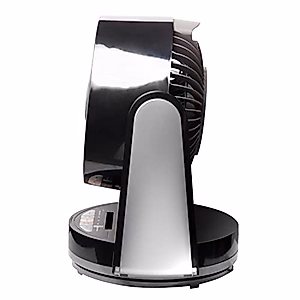 Ozeri - OZF6 Brezza III Dual Oscillating 10" High Velocity Desk Fan, Black/Gray