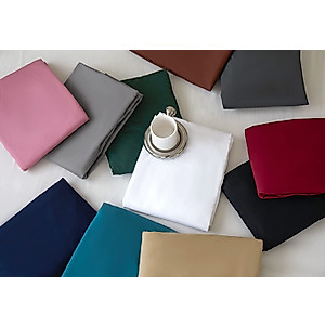 Bedding Twin Size Fitted Sheet Only-Twin Size Deep Pocket Bottom Fitted Sheet Fits 15inches Bed Matress Sheet Soft and Microfiber Easy Care-Light Gray