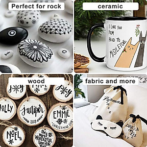 Permanent Markers, Black Permanent Marker Pens, 30 Count Fine Point Basic Marker Set