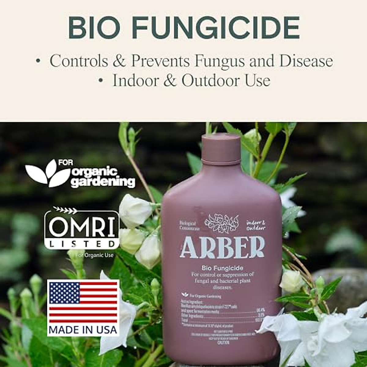 Arber Organic Liquid Concentrate for Indoor and House Plants | Natural Gardening (Organic Fungicide)