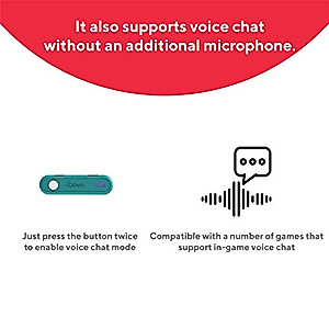 GENKI Audio Lite Bluetooth 5.0 Adapter for Nintendo Switch/Switch Lite - Compatible with All BT Headphones & Airpods, Low Latency with aptX Technology (Turquoise)