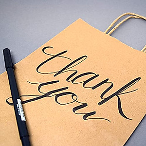 Prime Line Packaging - 8x4x10 Inch 100 Pack Kraft Paper Bags, Brown Gift Bags with Handles, Small Craft Shopping Bags in Bulk for Boutiques, Small Business, Retail Stores, Gifts & Merchandise