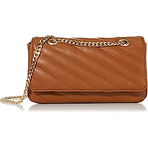 The Drop Women's Koko Chain Strap Flap Bag, Cognac, One Size