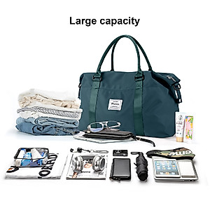 Travel Duffel Bag,Sports Tote Gym Bag,Shoulder Weekender Overnight Bag for Women