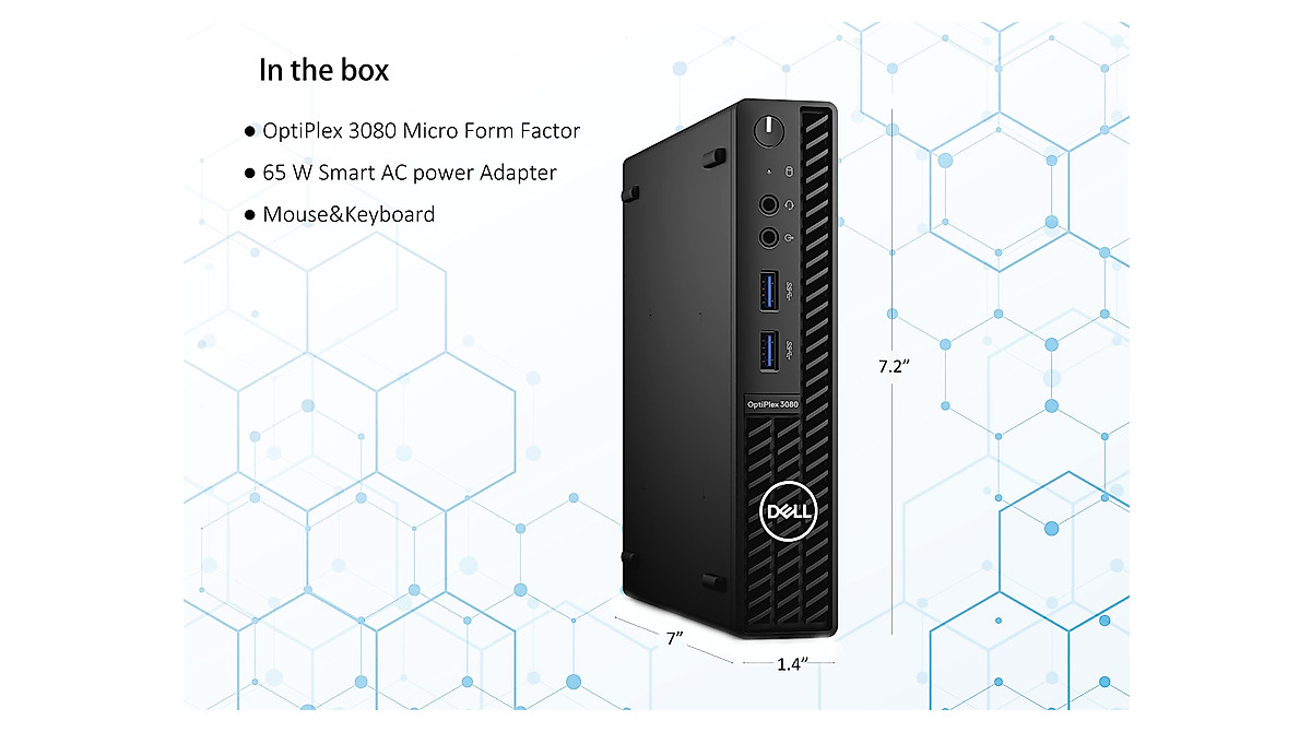 Dell Optiplex 3080 Micro Desktop - Intel i5, 16GB RAM