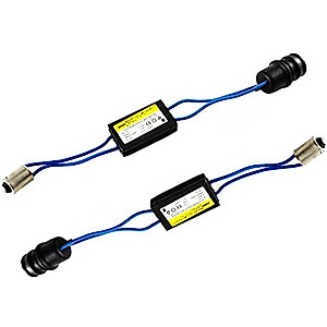 Xotic Tech 1 Set 9-SMD Xenon White T10 BA9 LED Parking Light Bulbs w/Load Resistor Anti-Flicker Error Free Wiring Adapters Compatible with BMW F30 3 Series…