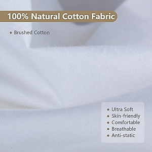 Damome Goose Feathers Down Pillows for Sleeping(2 Pack),Standard(20inx26in)-White Bed Pillow Inserts,100% Cotton Cover,Sleeping Pillows for All Sleepers