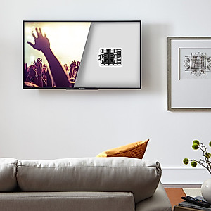 Universal Streaming Device Mount Holds Media Devices Up to 3lbs Securely Behind Flat Screen TVs - Compatible with Apple TV, Roku, Amazon Fire TV, TiVo Mini, and More - Echo-SDMU