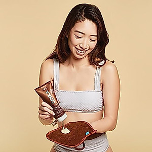 COOLA Sunless Self Tanner Mitt, Supports Sunless Tanning Lotion Application, 2-in-1 Applicator & Exfoliator for Face & Body
