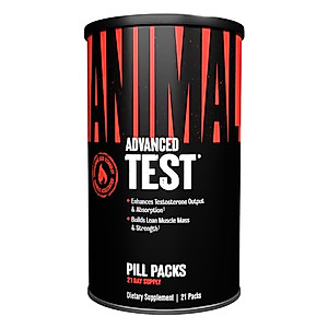 Animal Test – Testosterone Booster For Men – Arachidonic Acid, Yohimbe Bark, Trans Resveratrol, Cissus Quadrangularis – Convenient All-in-one Packs for Strength Athletes & Bodybuilders – 21 Day Cycle