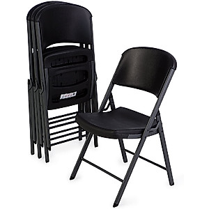 Lifetime Folding Chair with Black Color Model#80887U (4, Black)